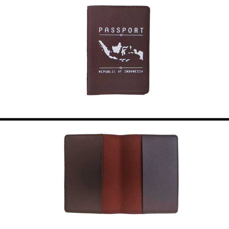 Jual Garuda Cover Passport Bahan Miniso Colorful - Coklat Tua Di Seller ...