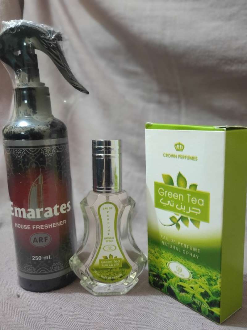 Jual paket duo parfum pengharum ruangan 250ml EMirates dan spray badan ...