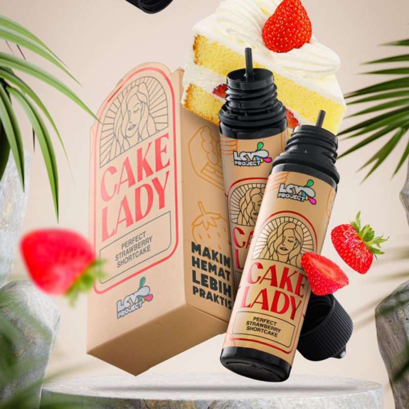 Promo Lcv Cake Lady Perfect Strawberry Shortcake 60ml Liquid Diskon 21% Di Seller Maju Laris ...
