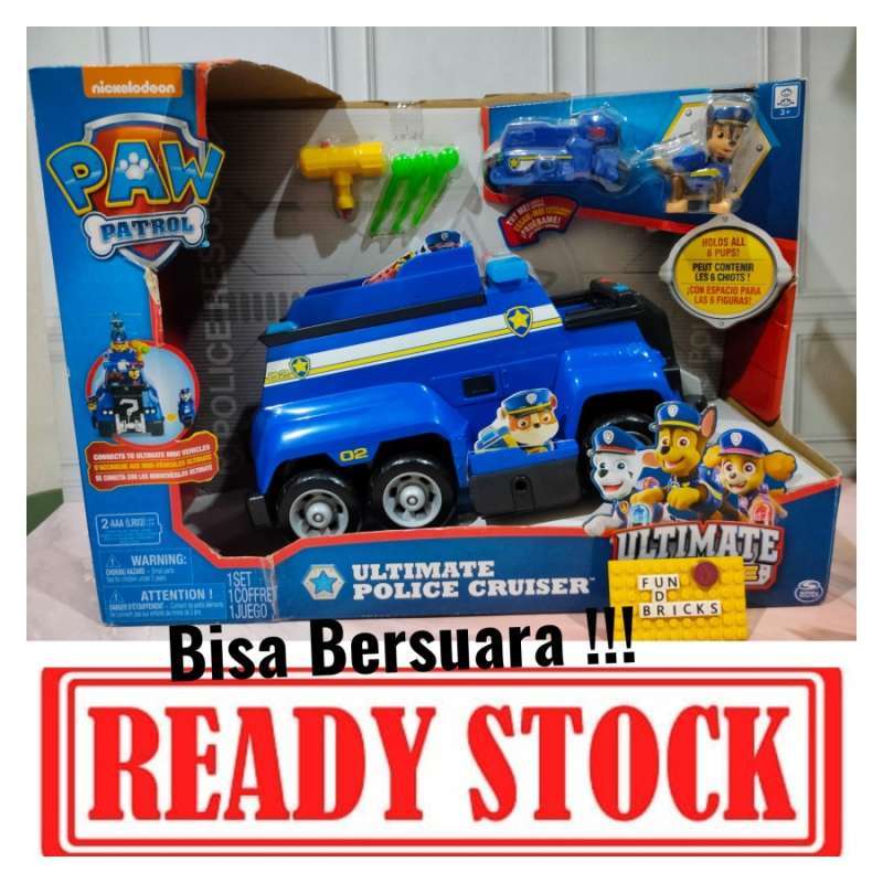 Jual Paw Patrol Ultimate Rescue Ultimate Police Cruiser Chase Figure ...