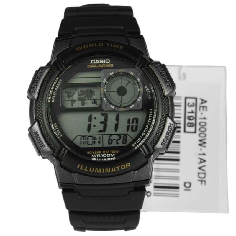 Jual Jam Tangan Casio Ae-1000w-1avdf Pria Digital Full Black Original Di Seller Rca Watch ...