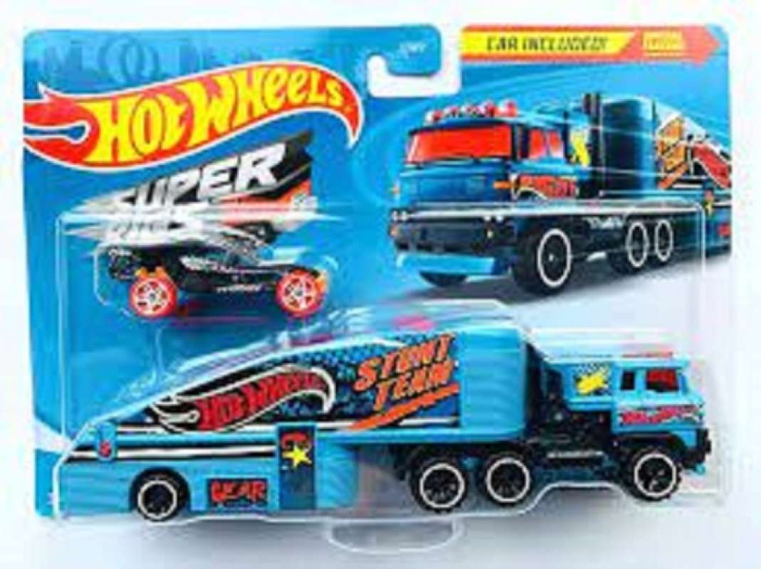 Promo HOT WHEELS TRAILER SET TRUK GANDENG MOBILAN TRUCK MAINAN ANAK DIE ...