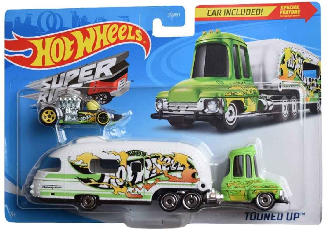 Promo HOT WHEELS TRAILER SET TRUK GANDENG MOBILAN TRUCK MAINAN ANAK DIE ...