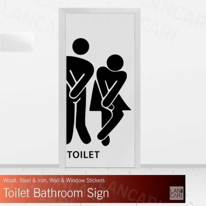 Promo Sale Stiker Cutting Pintu Toilet Wc Kamar Mandi Sticker Kaca ...