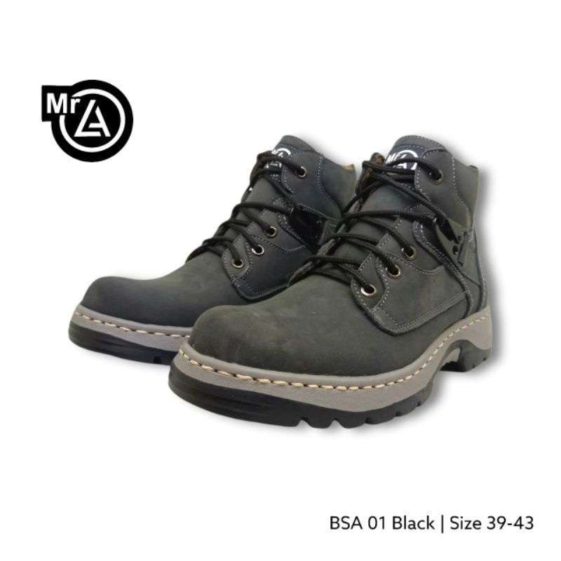 Promo Crewger Sepatu Safety Pria Kulit Asli Sepatu Hiking Adventure ...