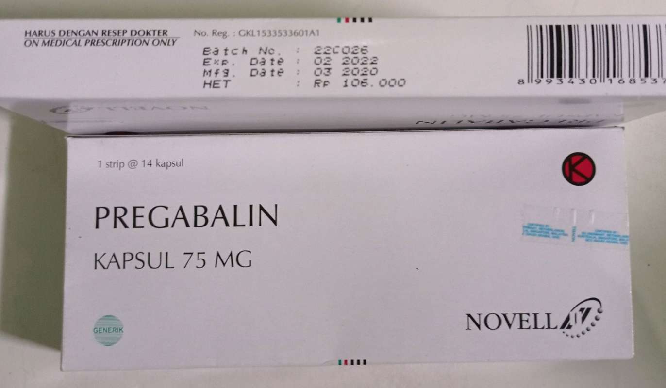 Jual PREGABALIN NOVELL 75 MG 14 KAPSUL di Seller Apotek MOSE Official Store - Apotek MOSE Nusa ...