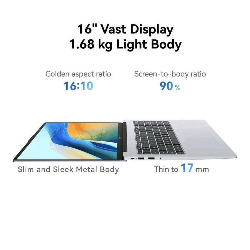 Jual Huawei Matebook D16 13th Gen || Garansi Resmi - Intel® Core™ I5 ...