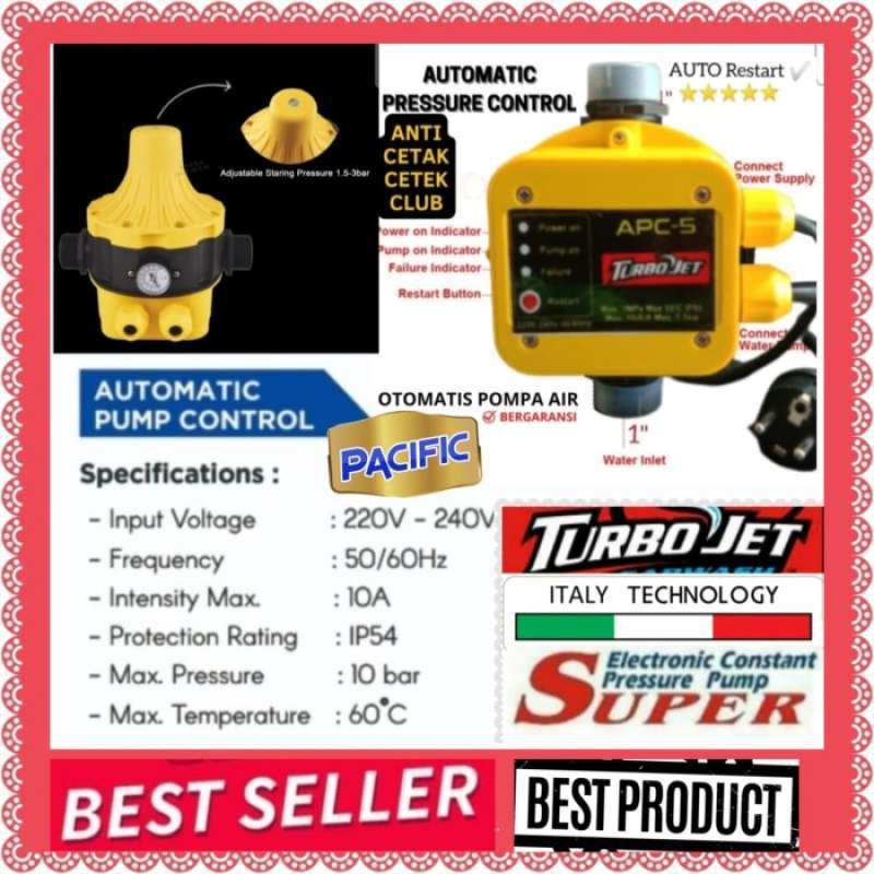 Promo AUTOMATIC PRESSURE OTOMATIS DIGITAL POMPA AIR BOOSTER NO MC ...