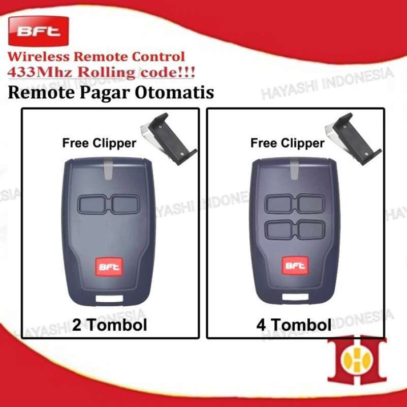 Promo REMOTE BFT PEMBUKA PINTU GERBANG PAGAR GARASI OTOMATIS AUTOMATIC ...
