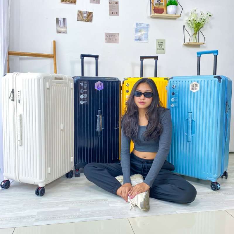 Promo Promo Koper Travel Extra Big Size Zipper Alumunium Type Luggage ...
