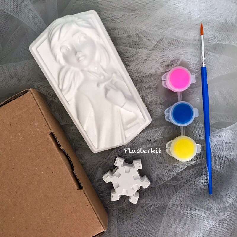 Jual PLASTERKIT Disney Frozen/Anna/Elsa/Olaf/Sven/Paintingkit/DIY ...