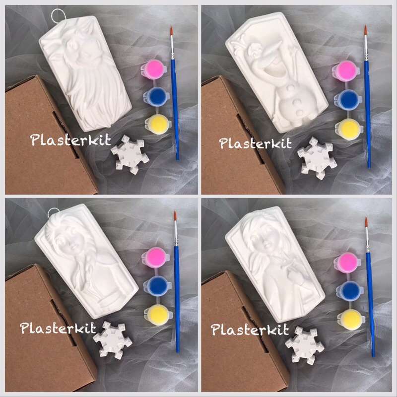 Jual PLASTERKIT Disney Frozen/Anna/Elsa/Olaf/Sven/Paintingkit/DIY ...