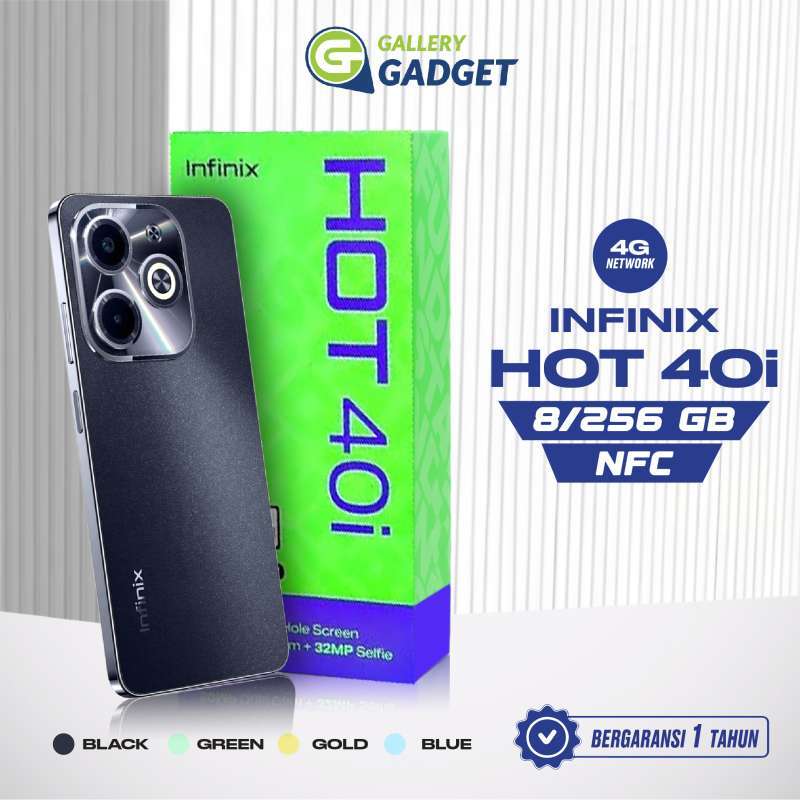 Promo Infinix Hot 40i 8/256gb 8gb 256gb Smartphone Garansi Resmi Handphone Android Termurah ...