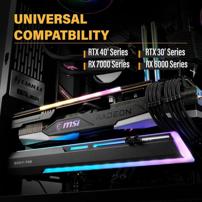 Jual EZDIY-FAB ARGB GPU Holder Brace Graphics Card Support di Seller ...