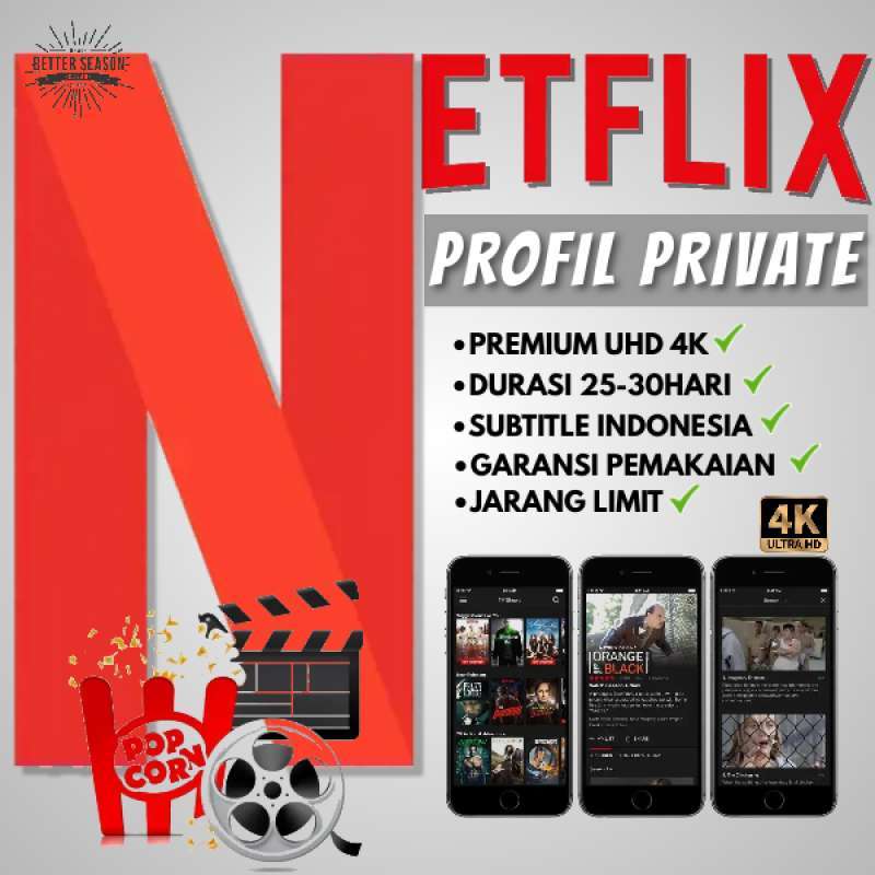 Jual Netflix 1 Bulan Premium Uhd 4k Bergaransi - Profil Private Di ...