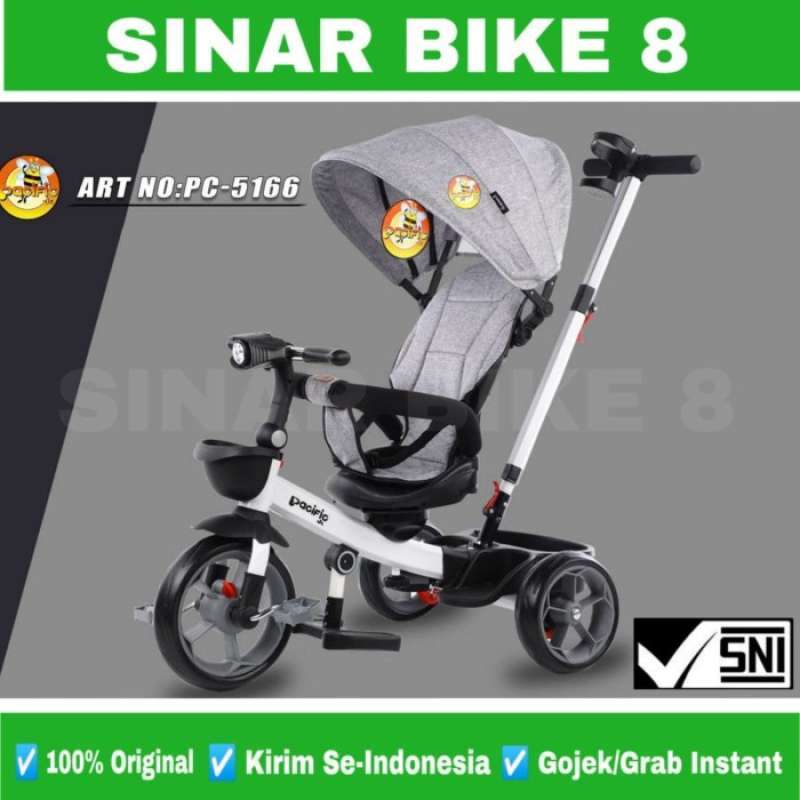 Promo Sepeda Roda Tiga Pacific Pc 5166 Kursi Putar Kanopi Tricycle Anak ...