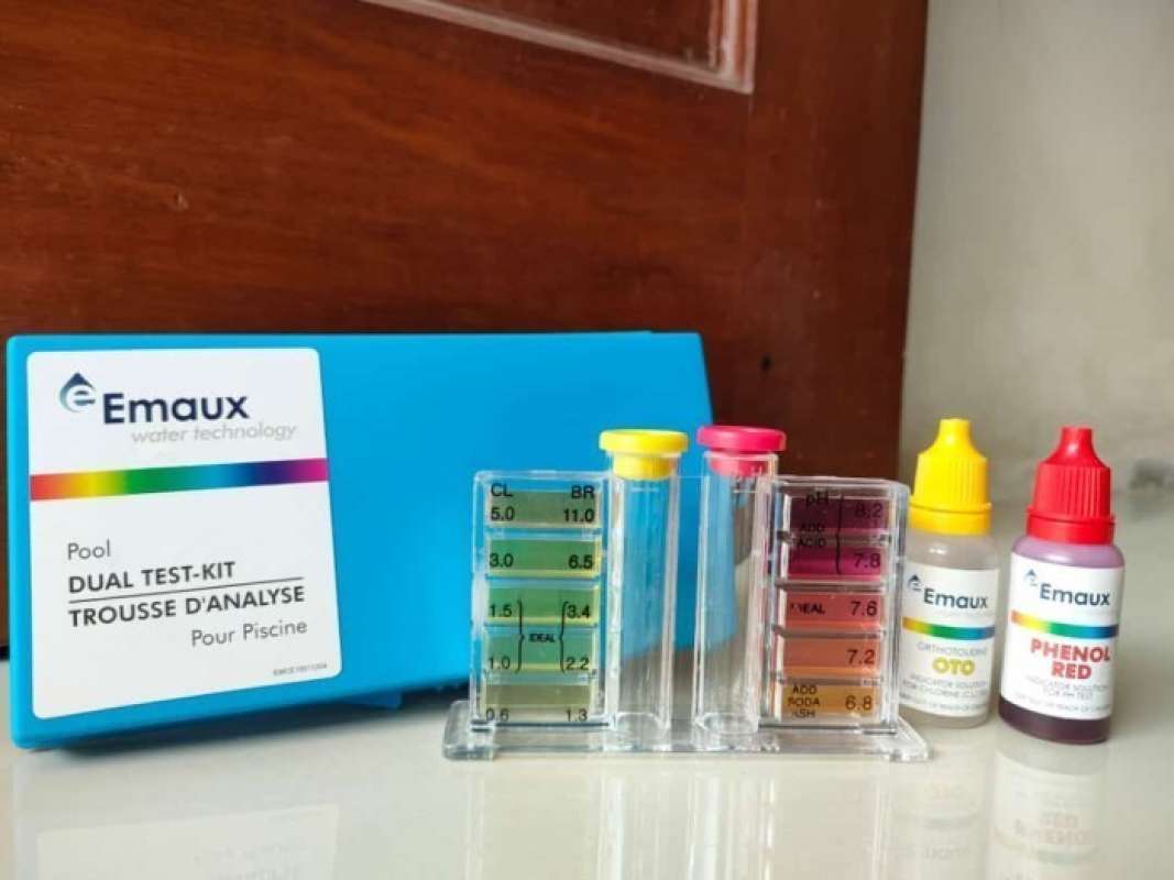 Promo TEST KIT MERK EMAUX ALAT TES KADAR PH DAN CHLNE KOLAM RENANG ...
