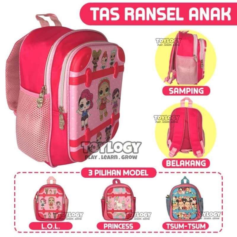 Jual Tas Ransel Sekolah Backpack Anak Bag Karakter Perempuan PAUD TK di Seller Retail Indo ...