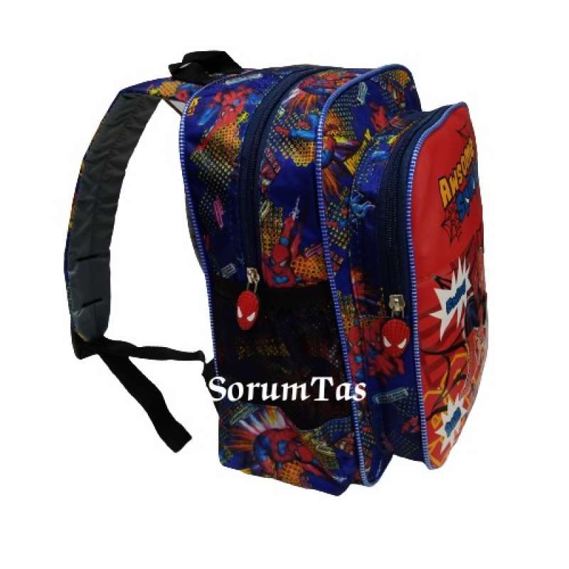 Jual Tas Ransel Anak PAUD TK Gambar Cowo 48777E - Biru Muda di Seller ...