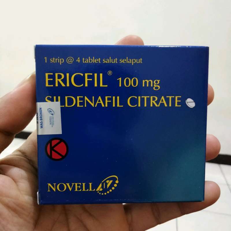 Jual Ericfil-100mg/Sildenafilcitrate/box exp 2025 di Seller Sehat Shop - Pal Meriam, Kota ...