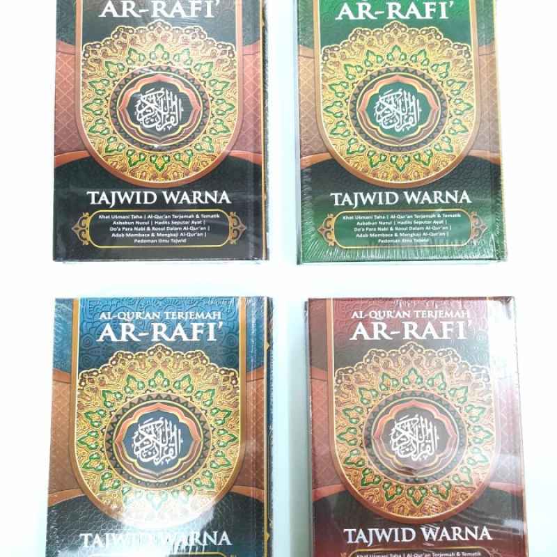Jual Alquran AR RAFI Tajwid warna terjemah A4 - Merah di Seller Edumart ...