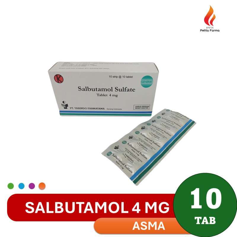 Jual Salbutamol Sulfate Yarindo 4 Mg Strip 10 Tablet Di Seller Apotek ...