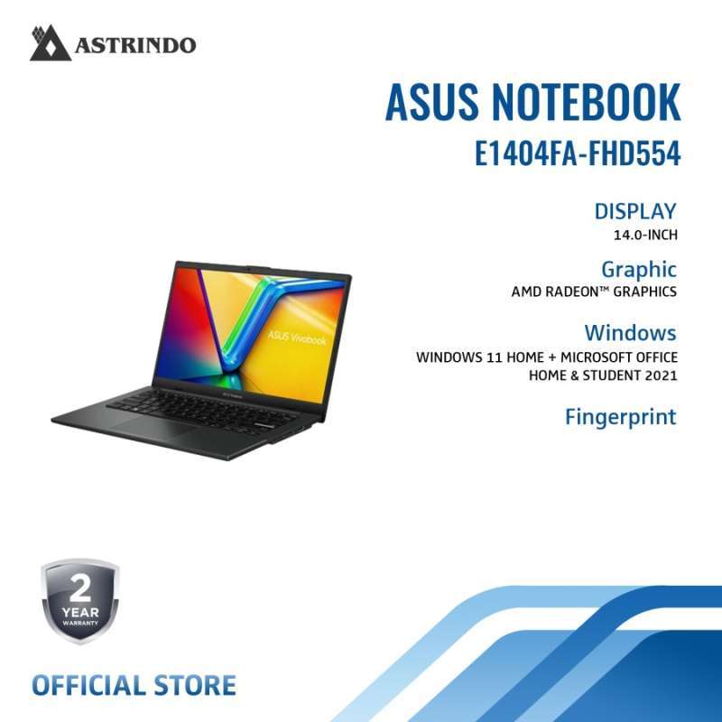 Jual Asus Vivobook Go 14 E1404fa Amd Ryzen 5-7520u 14 8gb 512gb Fhd ...