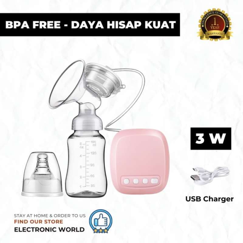 Promo Pompa ASI Breast Pump Feeding Bottle Pam Susu Electric USB Milk ...