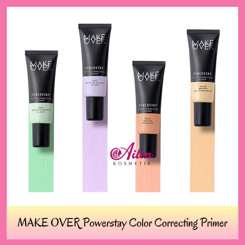 Promo MAKE OVER Powerstay Color Correcting Primer | Makeover Corrective Base Make Up - GREEN ...
