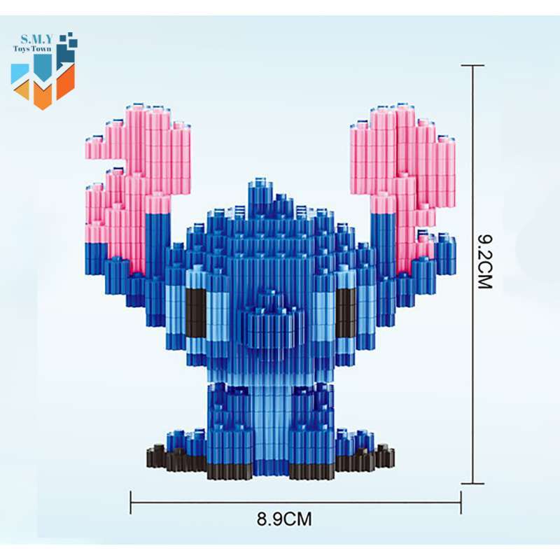 Promo SMY Nano Blocks LILO STITCH Ear Up 3D Model, Mainan Blok Susun ...
