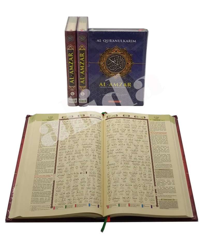 Jual Alquran Tajwid Al-Amzar Terjemah Perkata Latin Uk A4 Al-Quran Alamzar - Biru di Seller ...