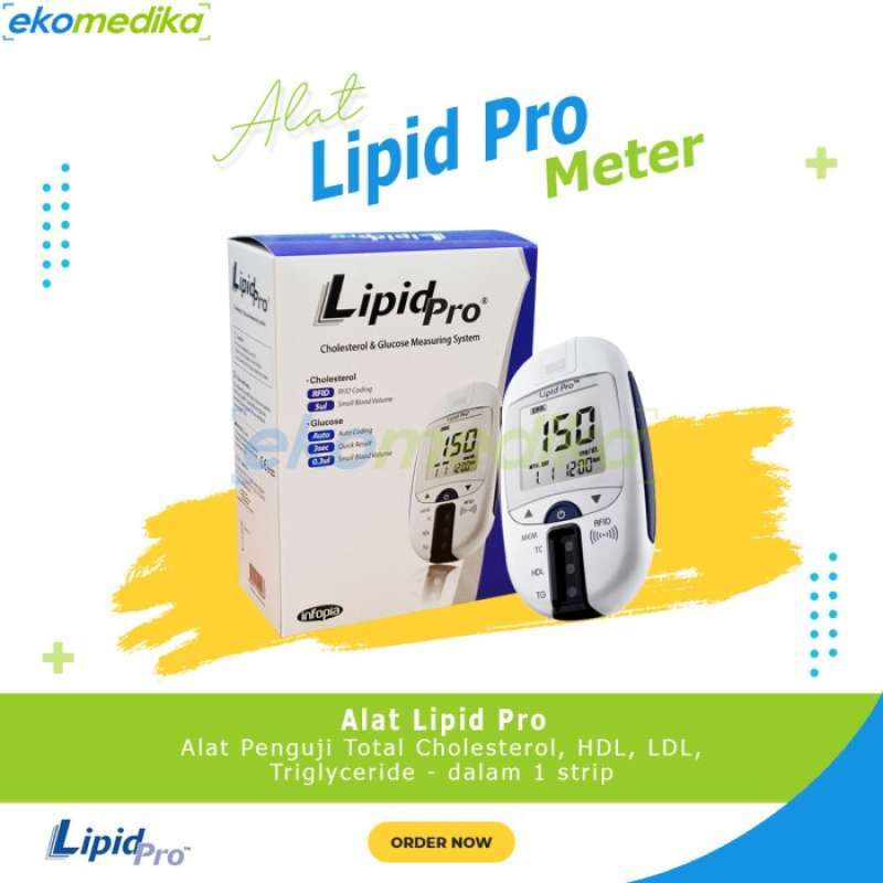 Promo LIPID PRO Kolesterol Trigliserida HDL LDL Glucose Meter Alat ...