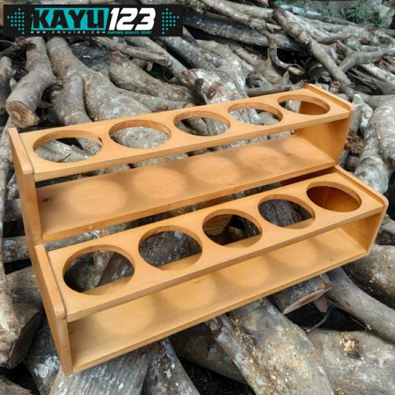 Promo Baru Rak Kayu Multi Fungsi 2 Tier Tempat Botol Rak Bumbu 10 Cm ...