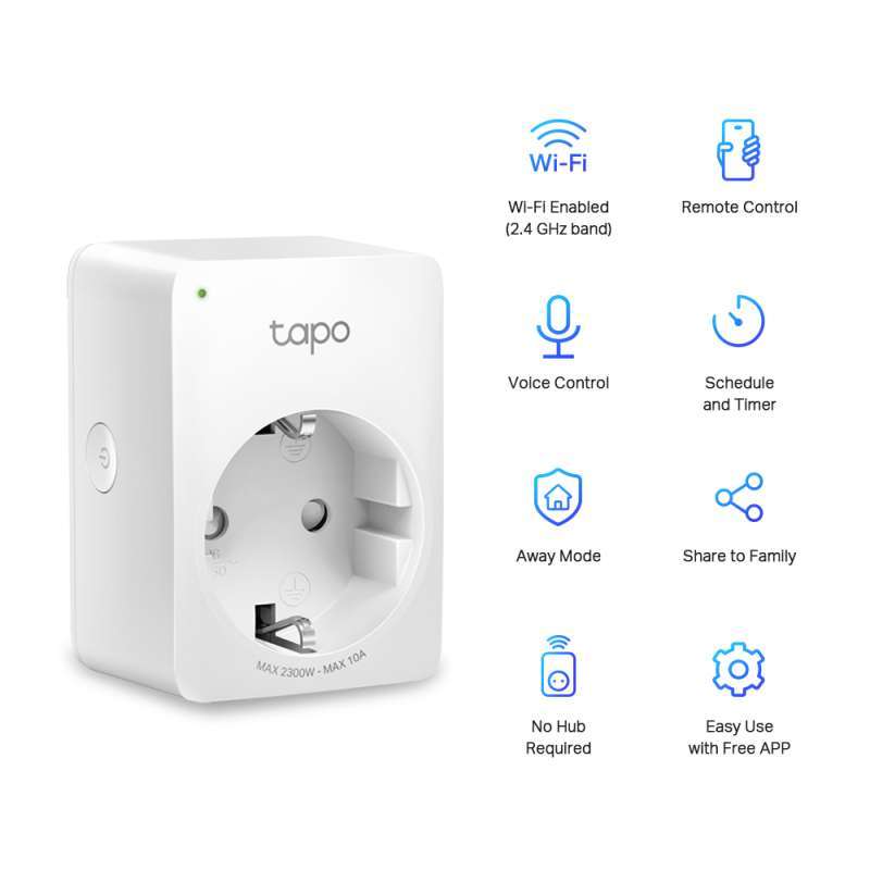 Jual TP-Link Mini Smart Plug Wi-Fi Socket P100 White di Seller Ganesha ...