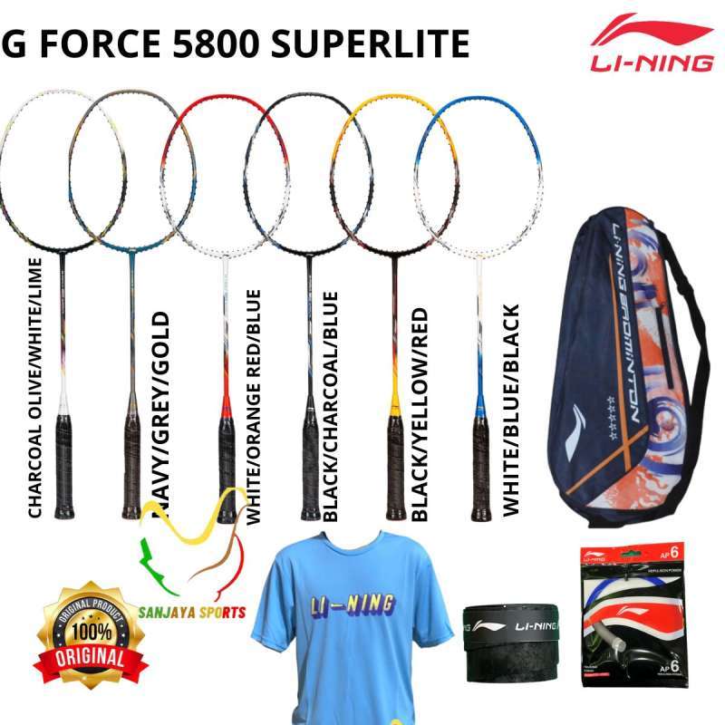 Jual Raket Lining Badminton Bulutangkis Lining G Force 5900 5800 ...