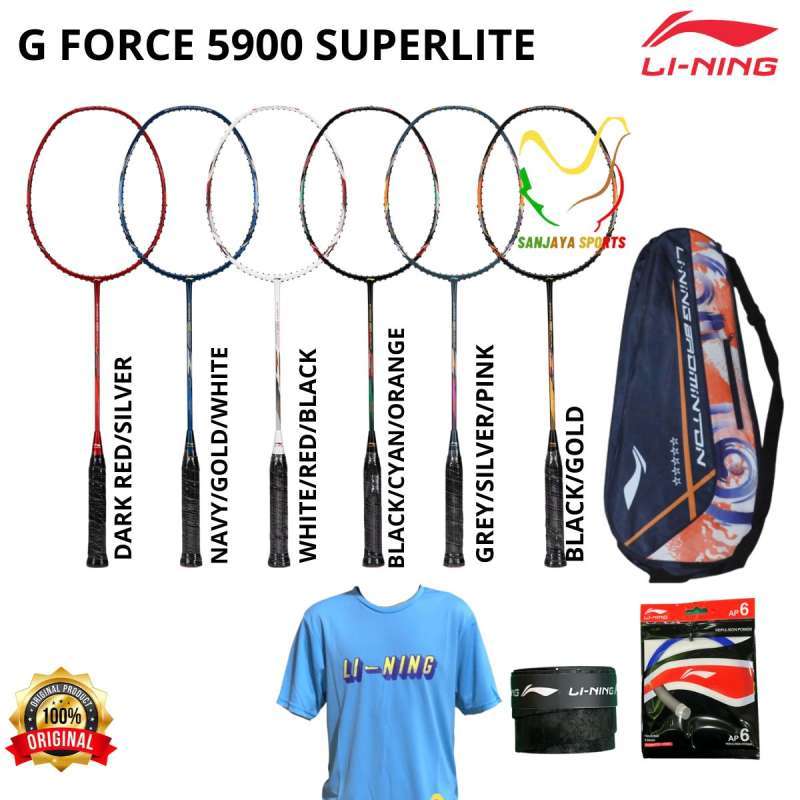 Jual Raket Lining Badminton Bulutangkis Lining G Force 5900 5800 ...