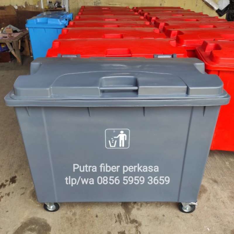 Promo Tempat sampah besar-tong sampah besar-bak sampah besar VOLUME 660 L Diskon 23% di Seller ...