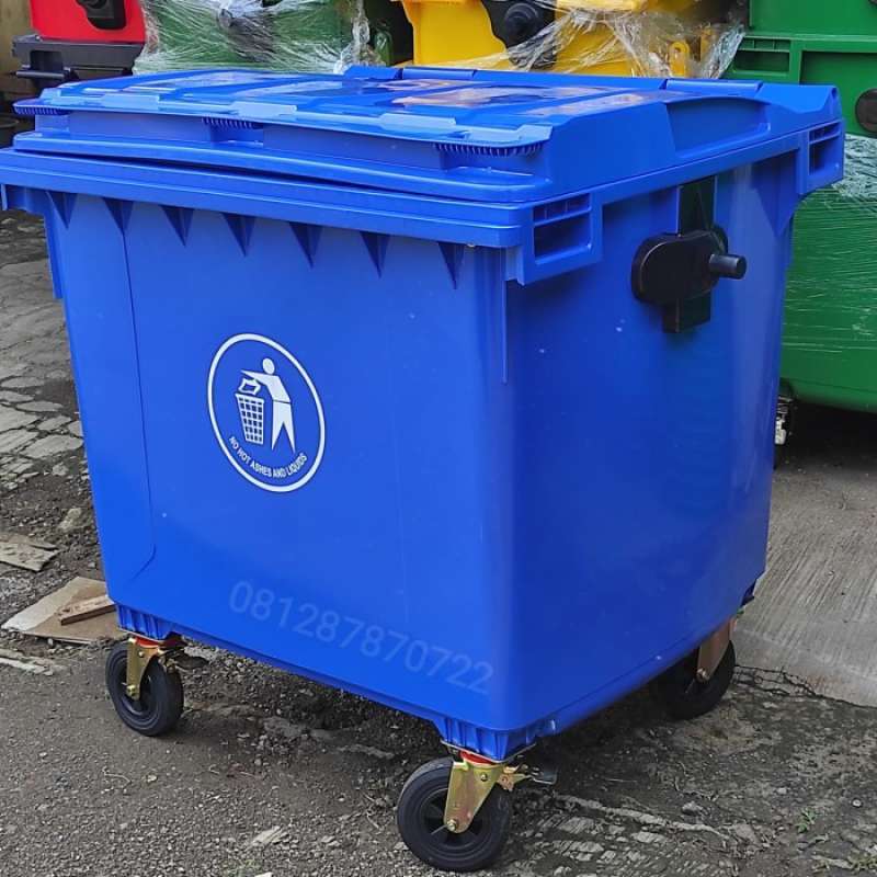 Promo tempat sampah besar 1100 liter plastik Diskon 23% di Seller Rizky ...
