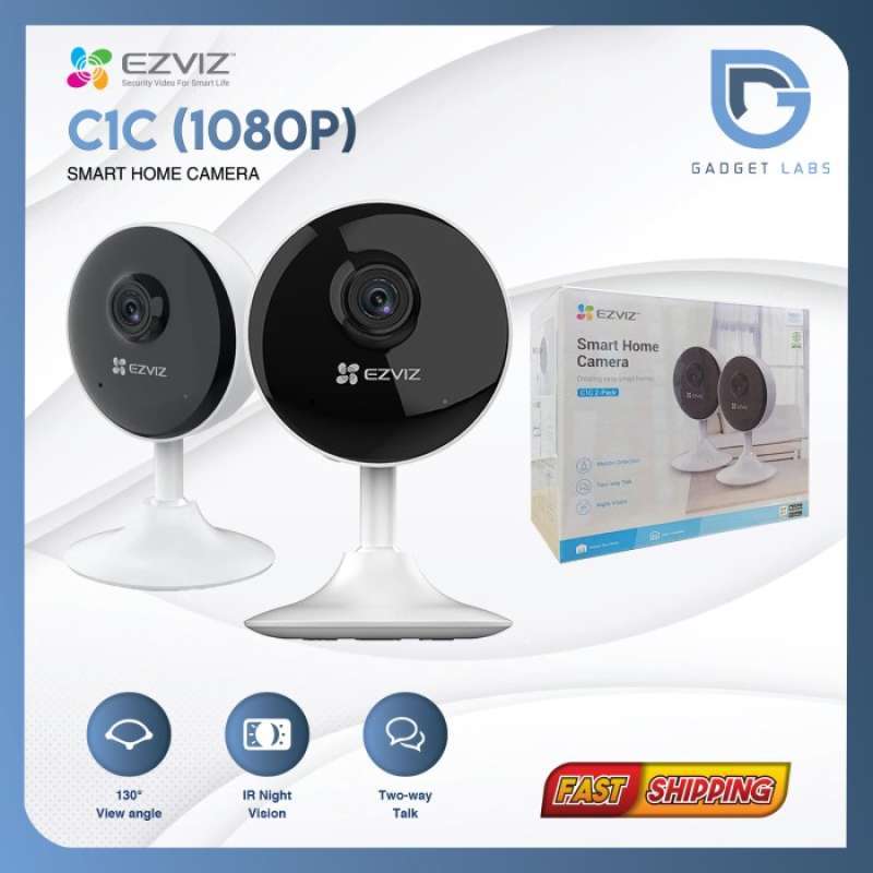 Promo New Ezviz C1C / C1C-B 1080P 2 Pack Indoor Wifi Camera Cctv Night ...