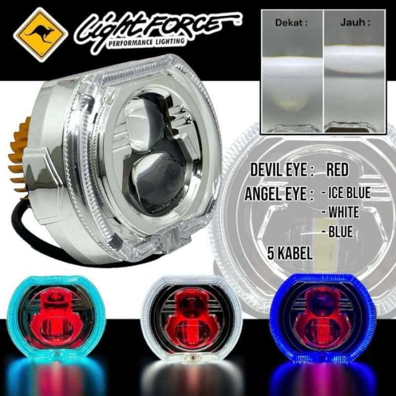 Promo Lampu Projie Bi Led Biled Hi Lo 2 Lensa Angel Eye Devil Eye ...