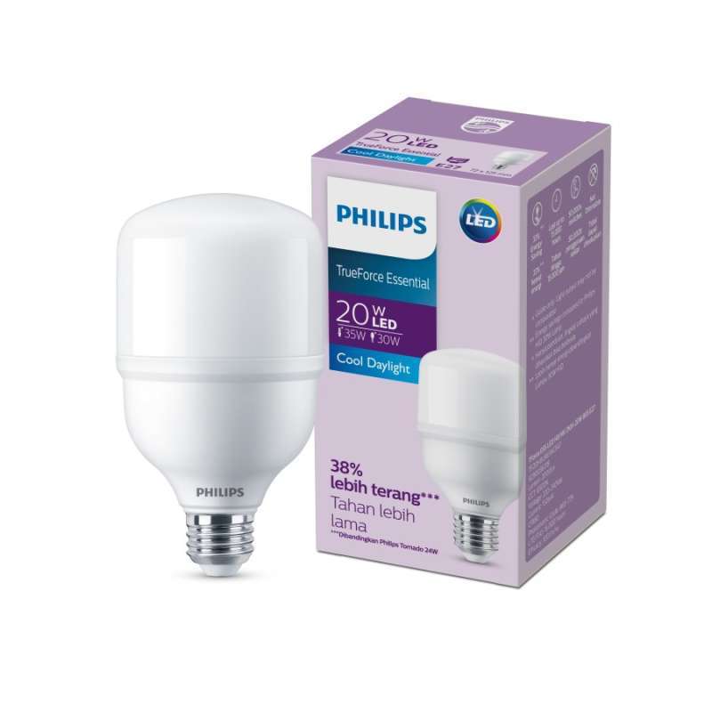 Jual Lampu Led Philips 20w 20 watt Essential Trueforce led di Seller ...