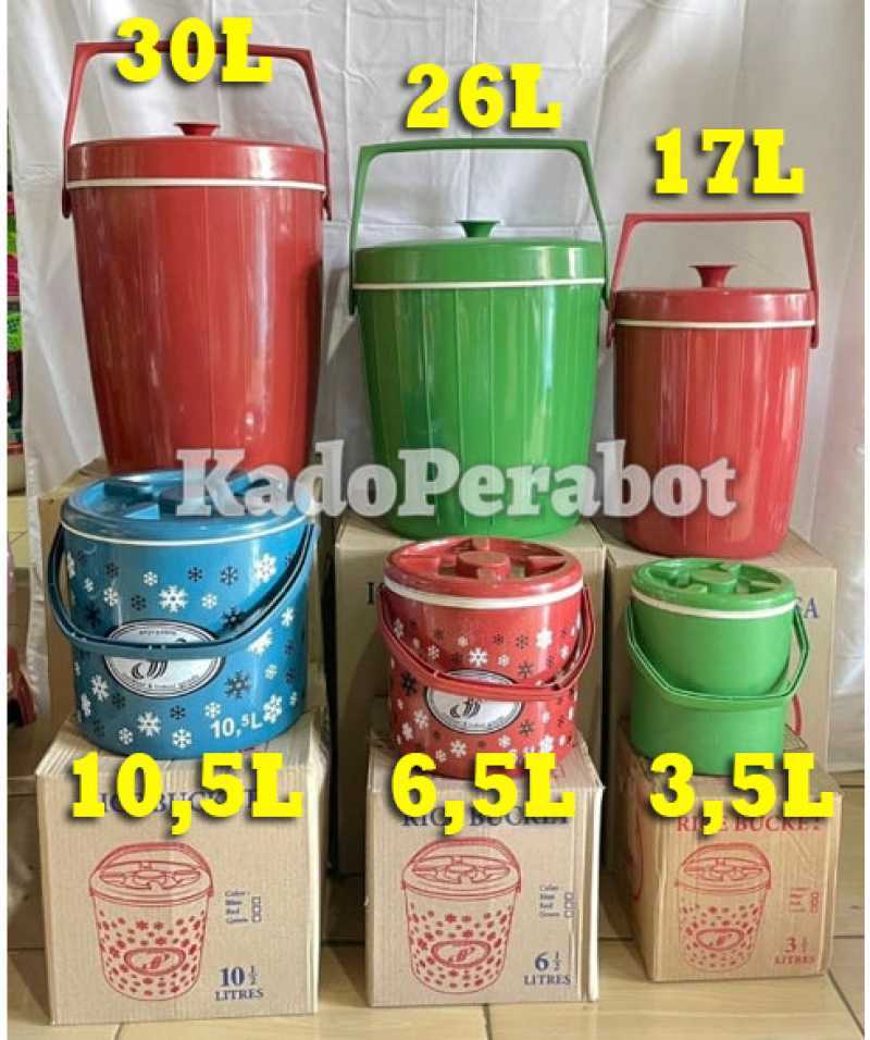 Promo Termos Nasi Plastik - Termos Es Batu - Rice Bucket 30L - Ice ...