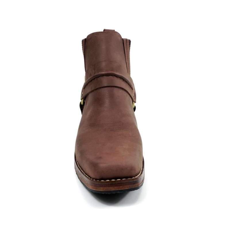 Jual M&T - Sepatu Boots Pria Cowboy Crazy Horse Leather Vintage ...