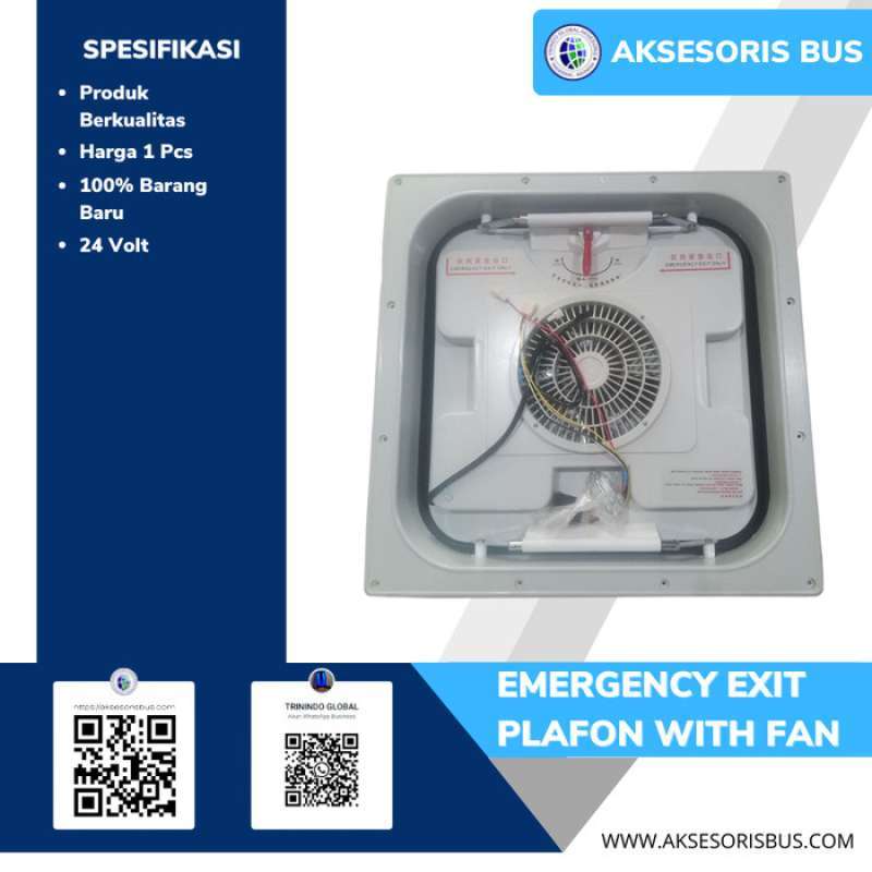 Promo EMERGENCY EXIT PLAFON WITH FAN Diskon 50% di Seller AraryaShop ...