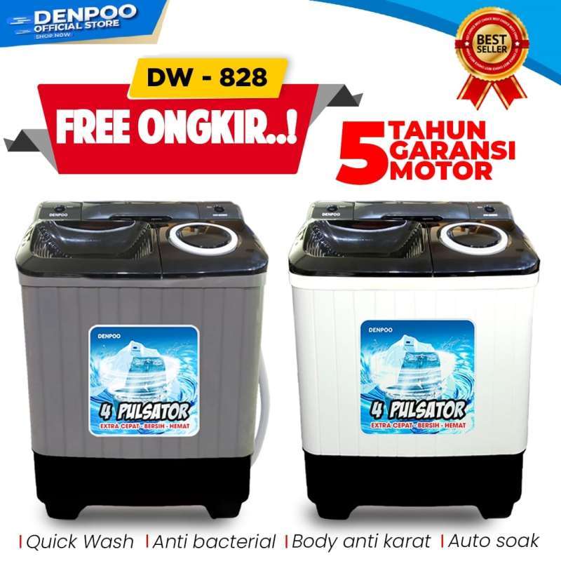 Promo Denpoo Mesin Cuci 2 Tabung Dw8284p Diskon 20% Di Seller Denpoo ...