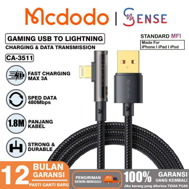 Promo MCDODO CA-340 KABEL GAMING TRANSPARANT PD TYPE C FAST CHARGING 100W Diskon 50% di Seller ...