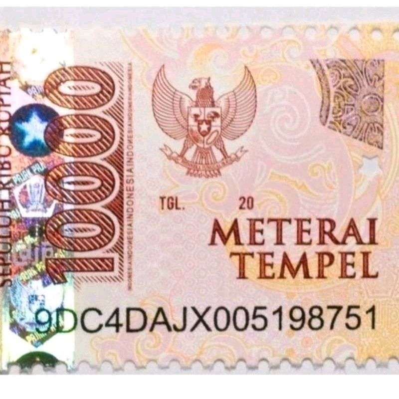 Jual Materai 10000 Sepuluh Ribu Asli Original Di Seller Anggryta-store ...