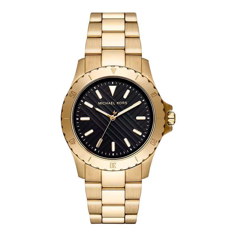 Promo Jam Tangan Pria Michael Kors Everest Mk9078 Men Black Dial Gold ...