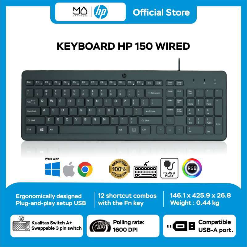 Jual Hp Keyboard Wired Original Murah - Harga Diskon April 2024 | Blibli