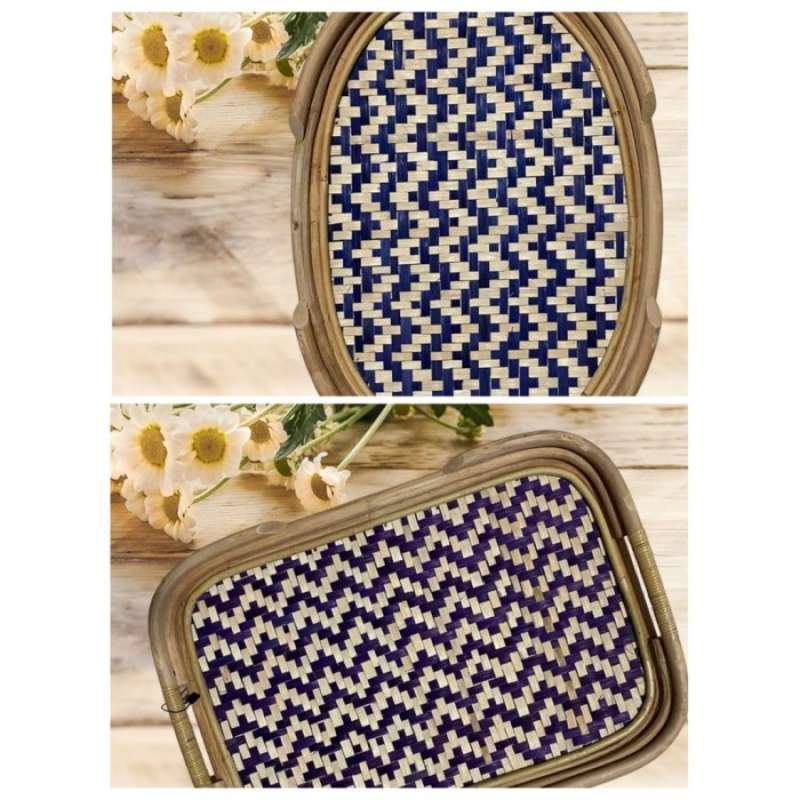 Promo NAMPAN ROTTAN PURUN MOTIF ZIGZAG READY STOCK JAKARTA Diskon 23% ...